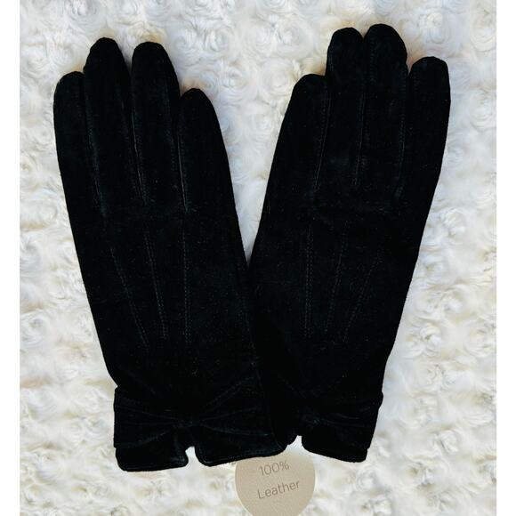 Primark | Accessories | 0 Leather Black Lined Gloves Size Medium New ...